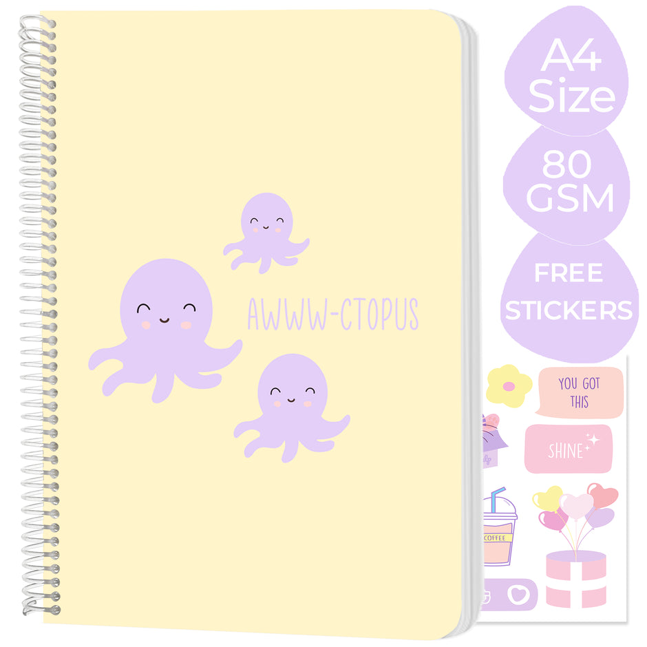 A4 spiral notebooks – Purpulp Stationery