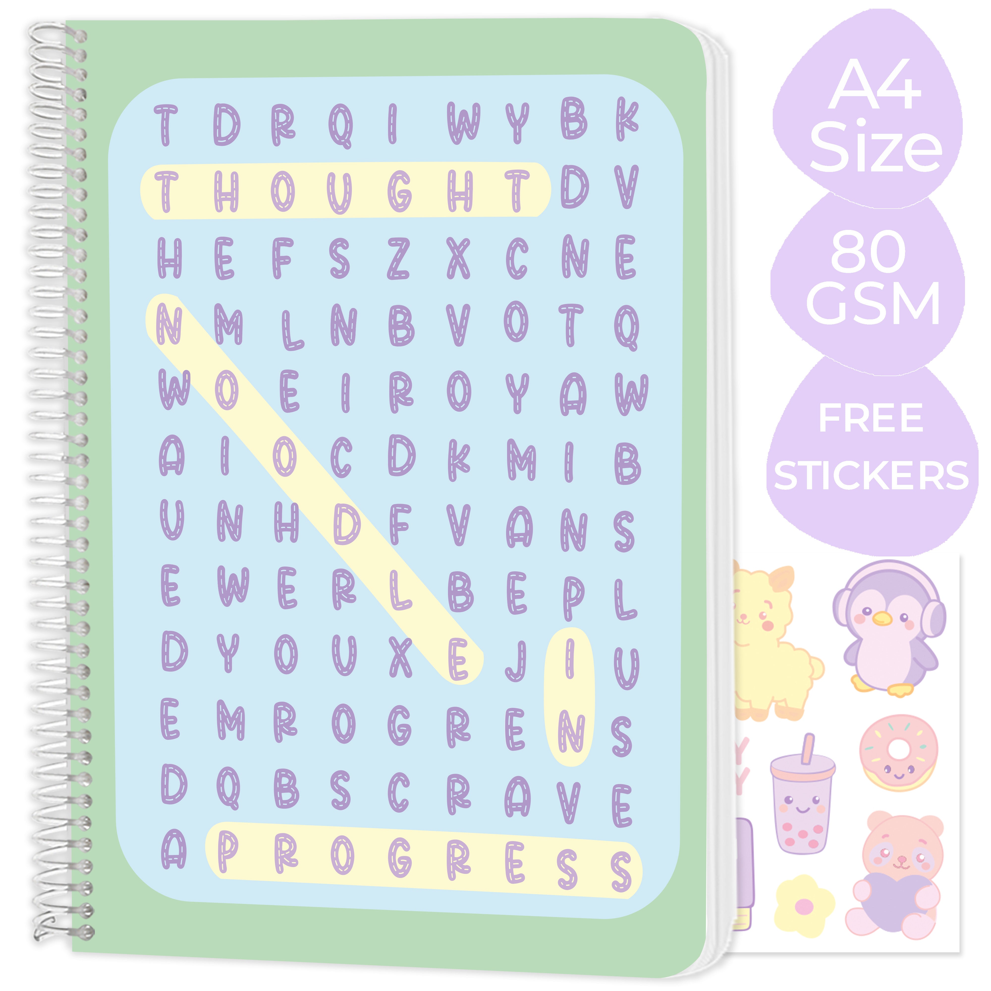 A4 spiral notebooks – Purpulp Stationery