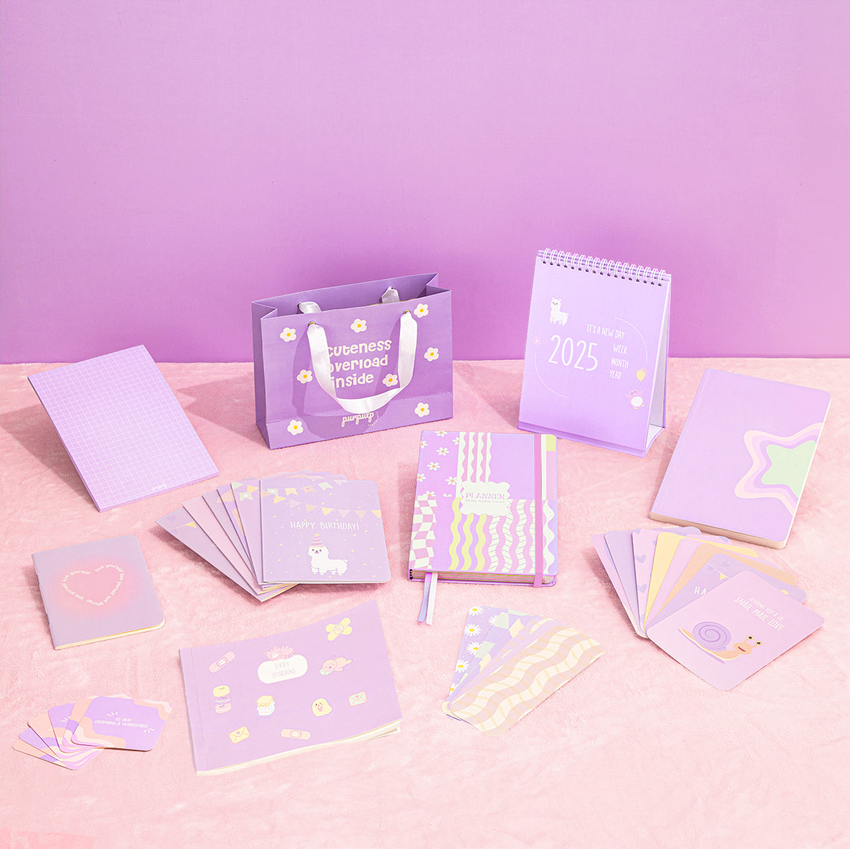 Pastel Overload Bundle Ruled - Make today count – Purpulp Stationery